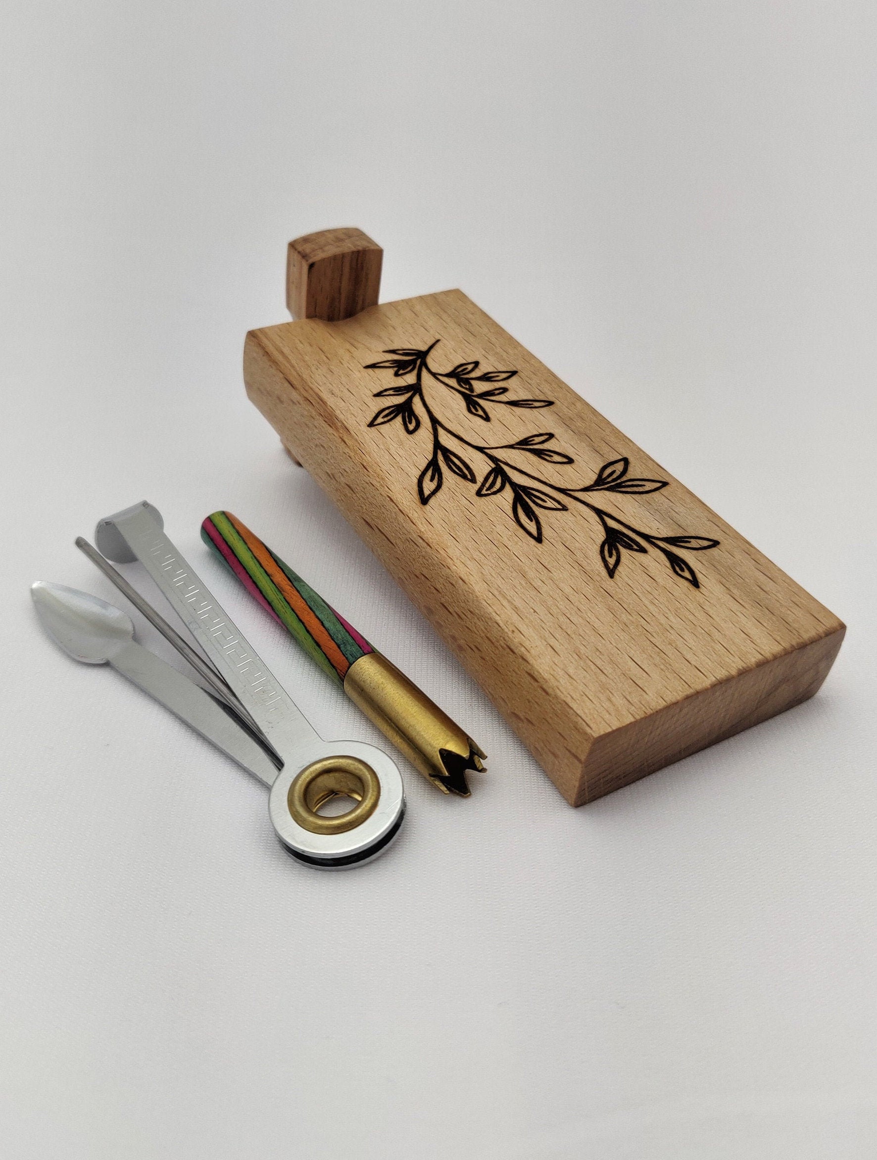 Leaf One Hitter Wooden Dugout Stash Box, Brass Bat W/ Wood Adornment ...