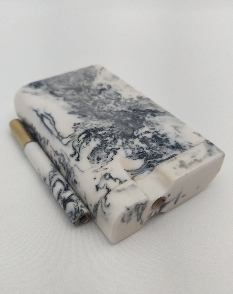 Acrylic White One Hitter Dugout Stash Box Magnetic Lid | Etsy