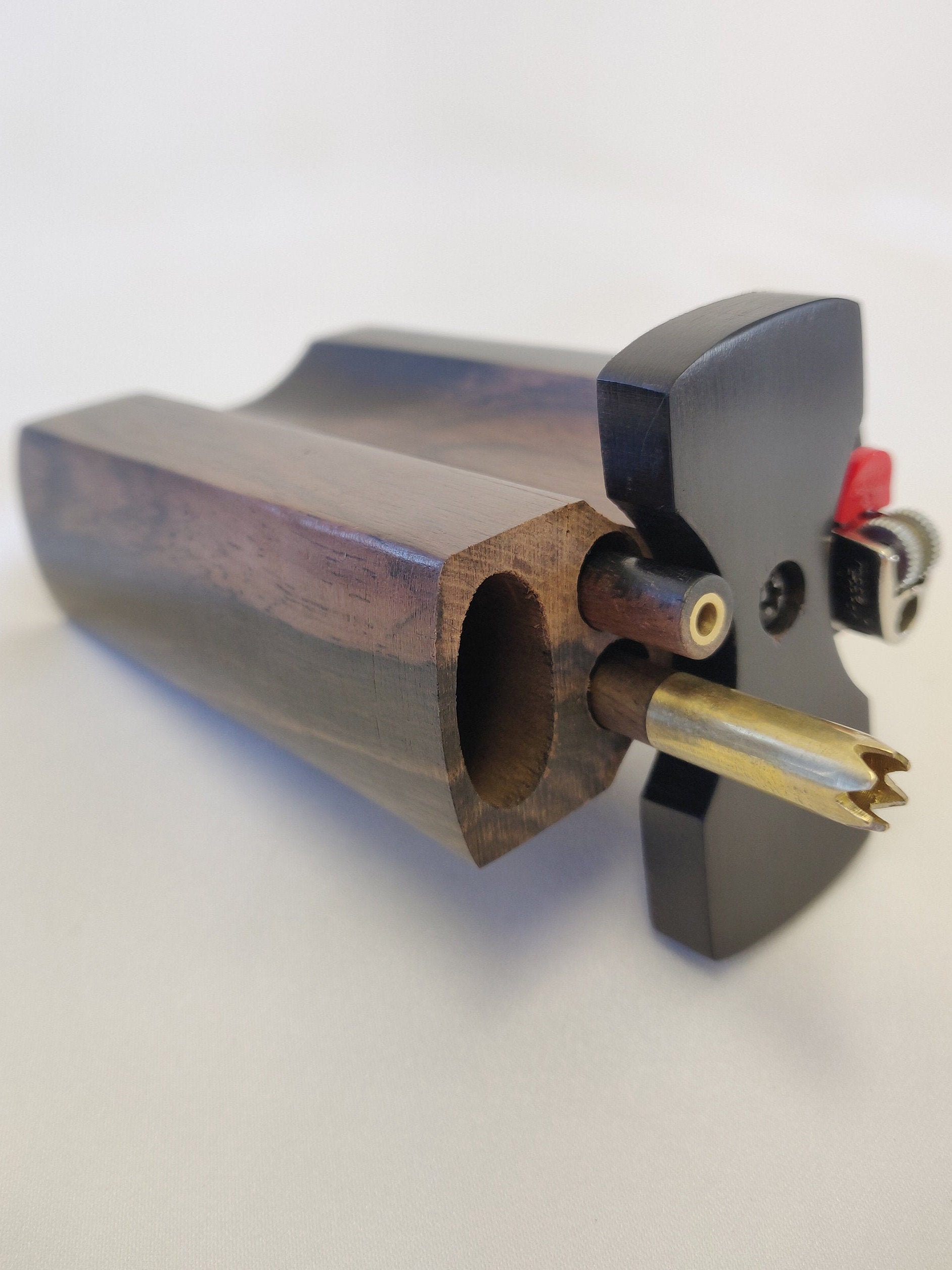 Ebony Wood Dugout Stash Box W/ 2 Brass One Hitter Bats W/ - Etsy