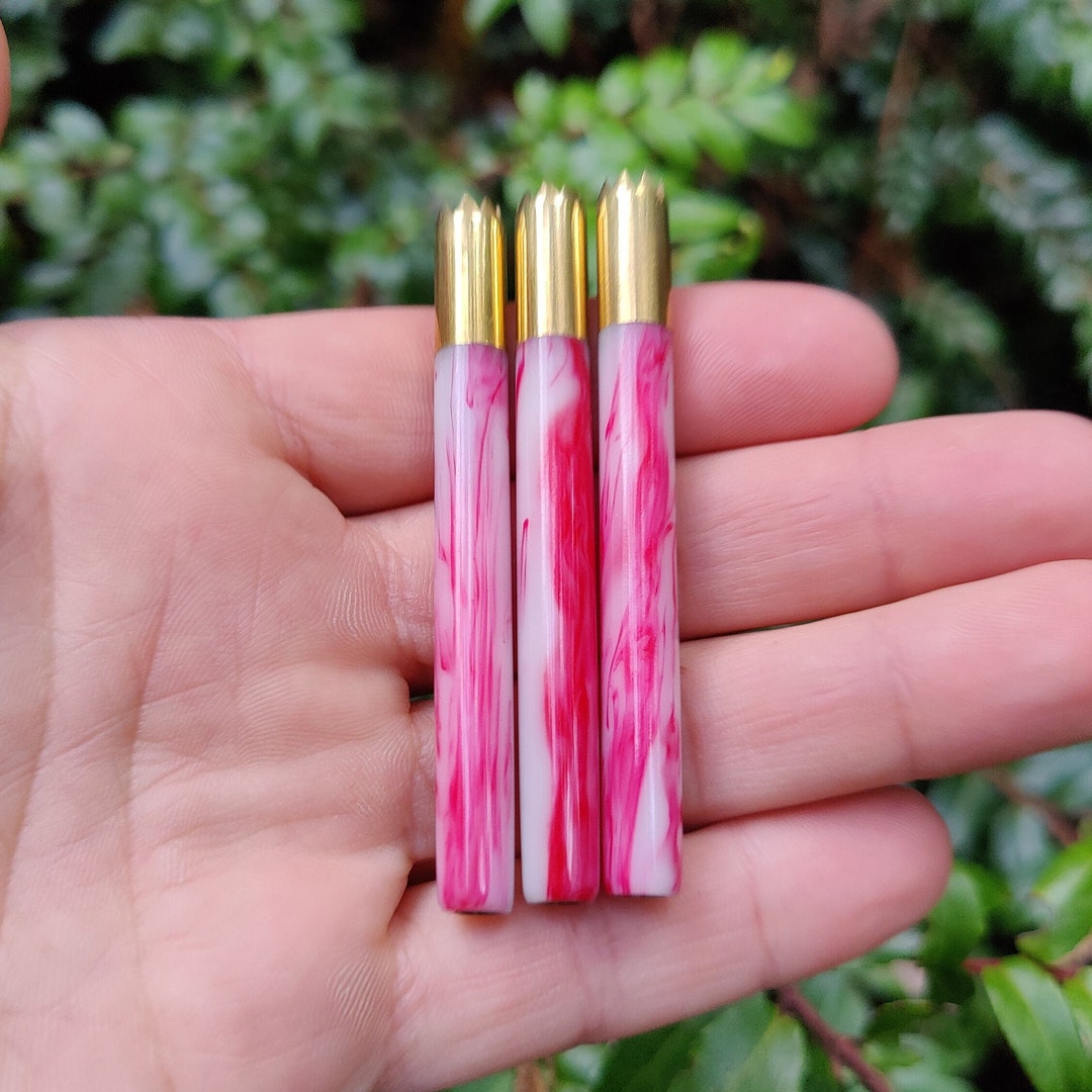 3" Pink Acrylic and Brass One Hitter Bats - Smoking Pipe, Portable ...