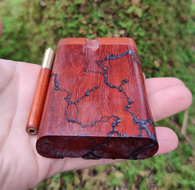 Redwood 4" Dugout and One Hitter Brass Bat W/ Redwood Adornment + 4 ...