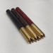 3 Brass One Hitter Bats With Grinder Tips, Redwood, Rosewood, Ebony ...