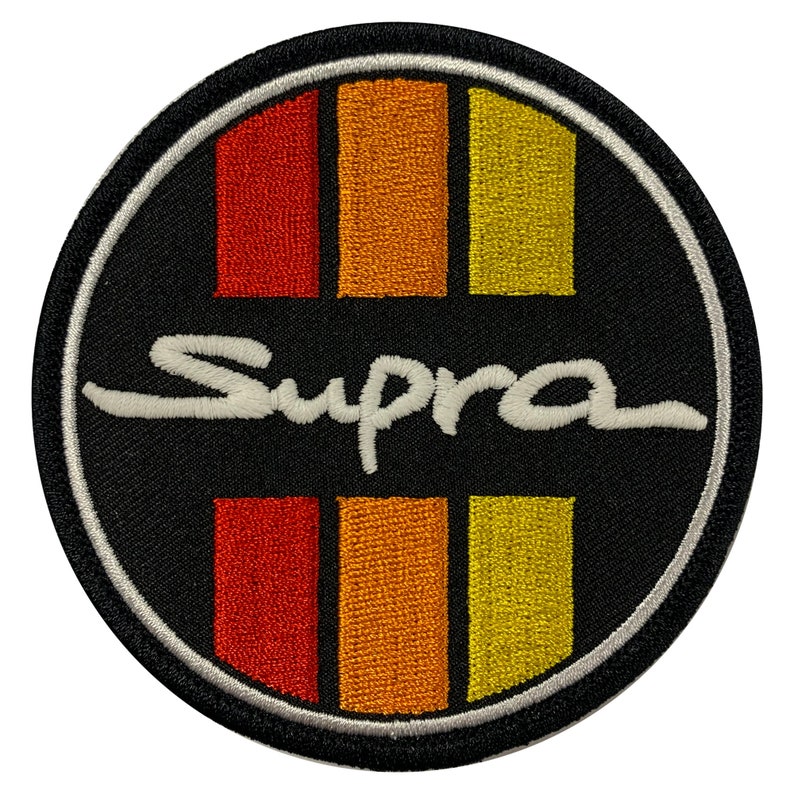 Toyota Supra Retro Circle Embroidered Patch - Etsy