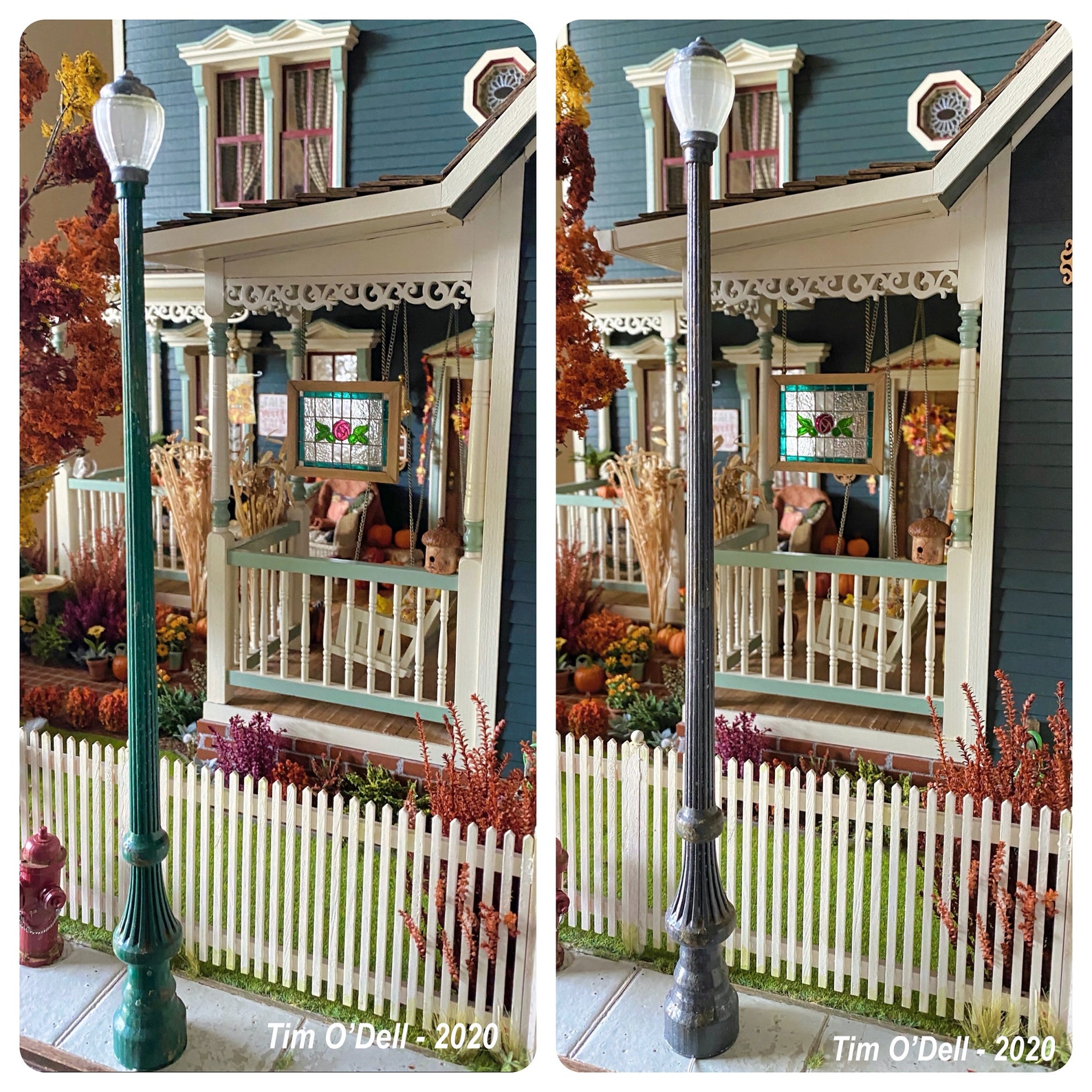 Miniature Street Lamp With Working Light for 1:12 Scale - Etsy