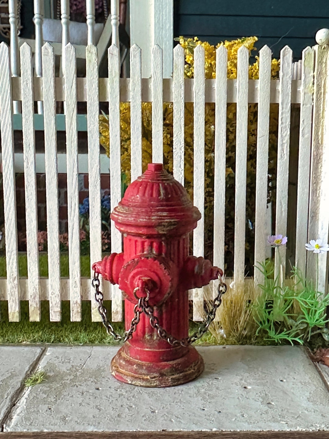 Rusty Weathered Miniature Fire Hydrant for Dollhouse, 1:12 Scale - Etsy UK