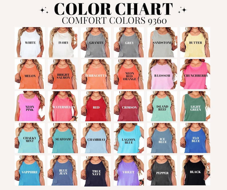 Summer Comfort Colors Tank Top - Etsy