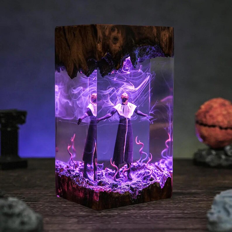 Sosuke Aizen Bleach Epoxy Resin Lamp, Custom Anime Night Light, Blea.ch ...