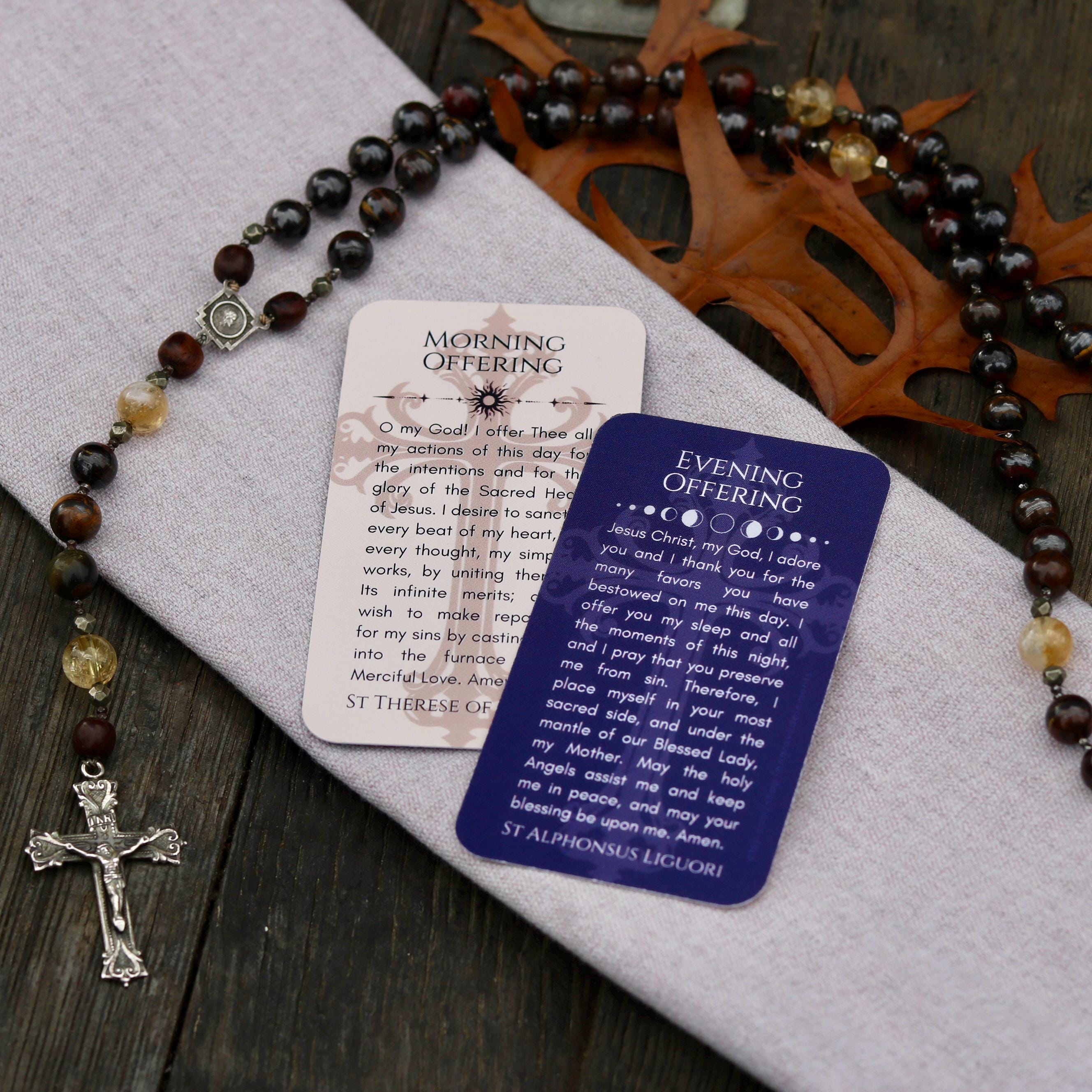 Prayer Card Set: Morning & Evening Prayer Catholic Devotional - Etsy