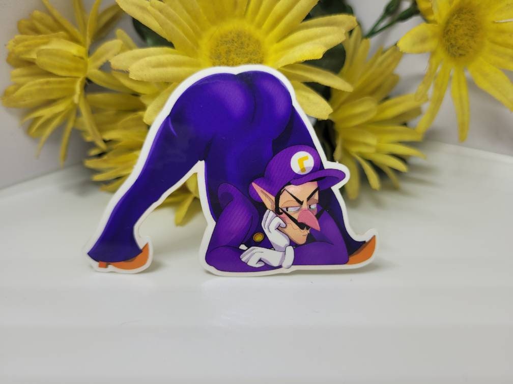Waluigi Jack-o-pose Sticker - Etsy