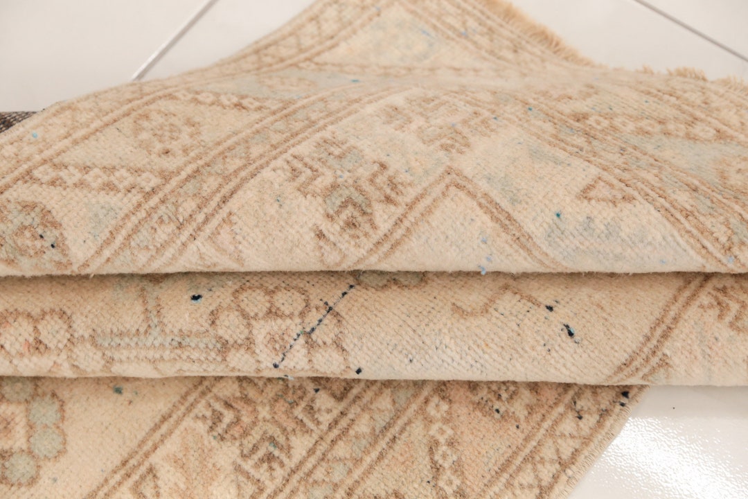 Farmhouse Runner, Indoor Used Runner, Vintage Blush Rug, Bedside Rug ...