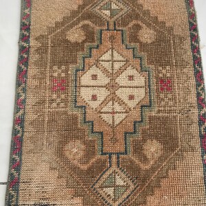 Traditional Small Rug, Wool Jute Rug, Authentic Rug, Vintage Rug ...