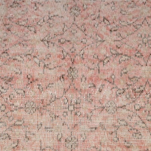 Handmade Pink Rug, Faded Rug, Dining Table Rug, Floral Rug, Distressed ...