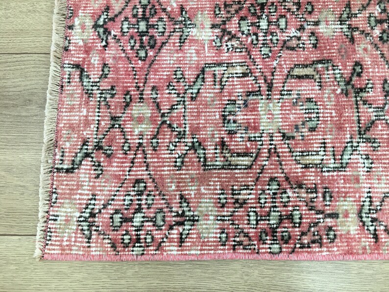 Muted Pink Rug Small Turkish Rug Bohemian Rug Wool Rug | Etsy