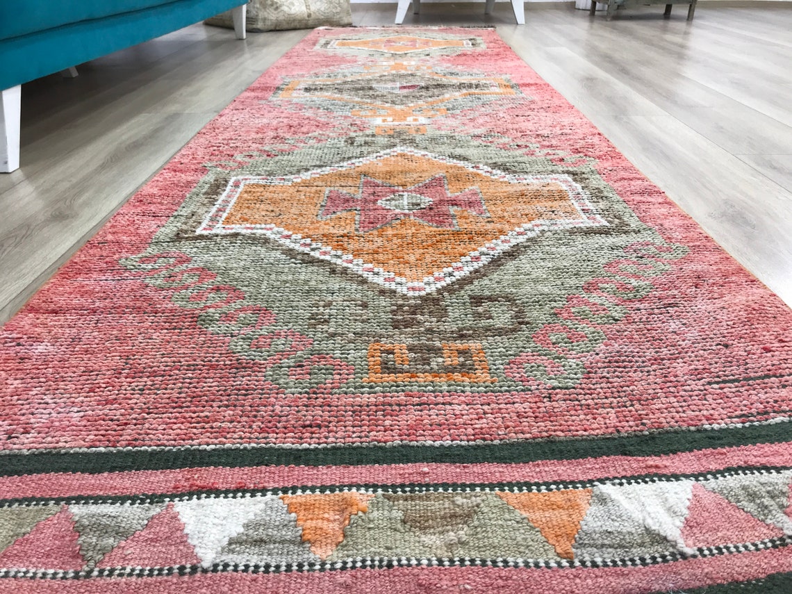 Unique Turkish Runner Rugs, Handmade Vintage Rugs, Authentic Rugs ...