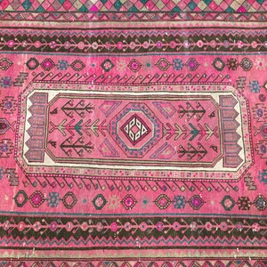 Pink Runner Rug, Handmade Rug, Hallway Rug, Kitchen Rug, Stair Rug ...