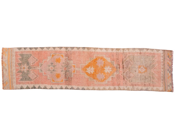 Muted Pink Rug, Handmade Wool Rug, Bohemian Rug, Vintage Rug ...