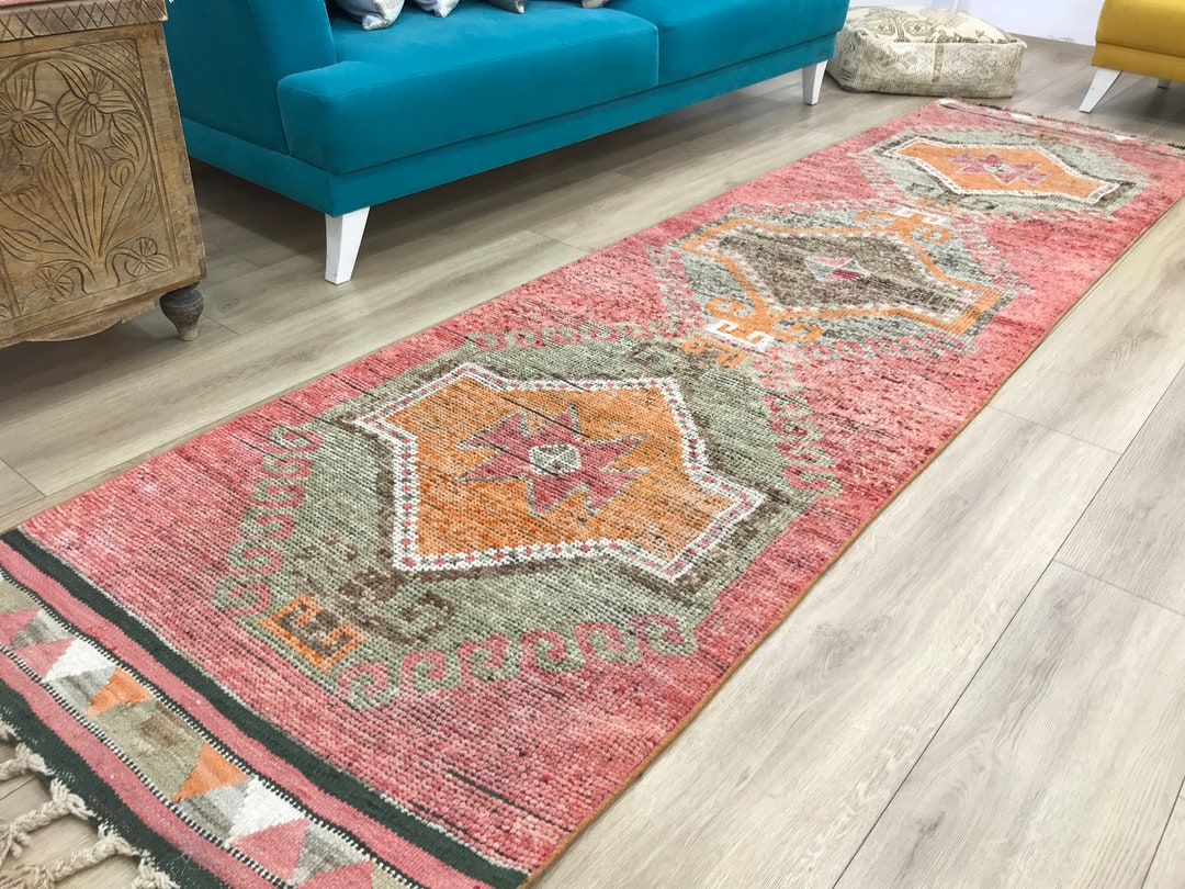 Unique Turkish Runner Rugs, Handmade Vintage Rugs, Authentic Rugs ...