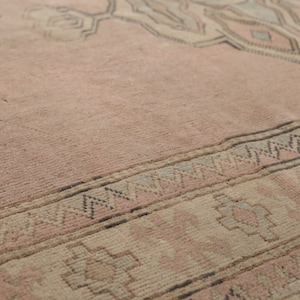 Faded Pink Rug, Handmade Area Rug, Bohemian Rug, Living Room Rug, Entry ...