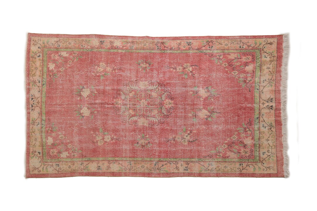 Red Rug, Vintage Rug, Oushak Rug, Oversize Rug, Large Size Rug ...