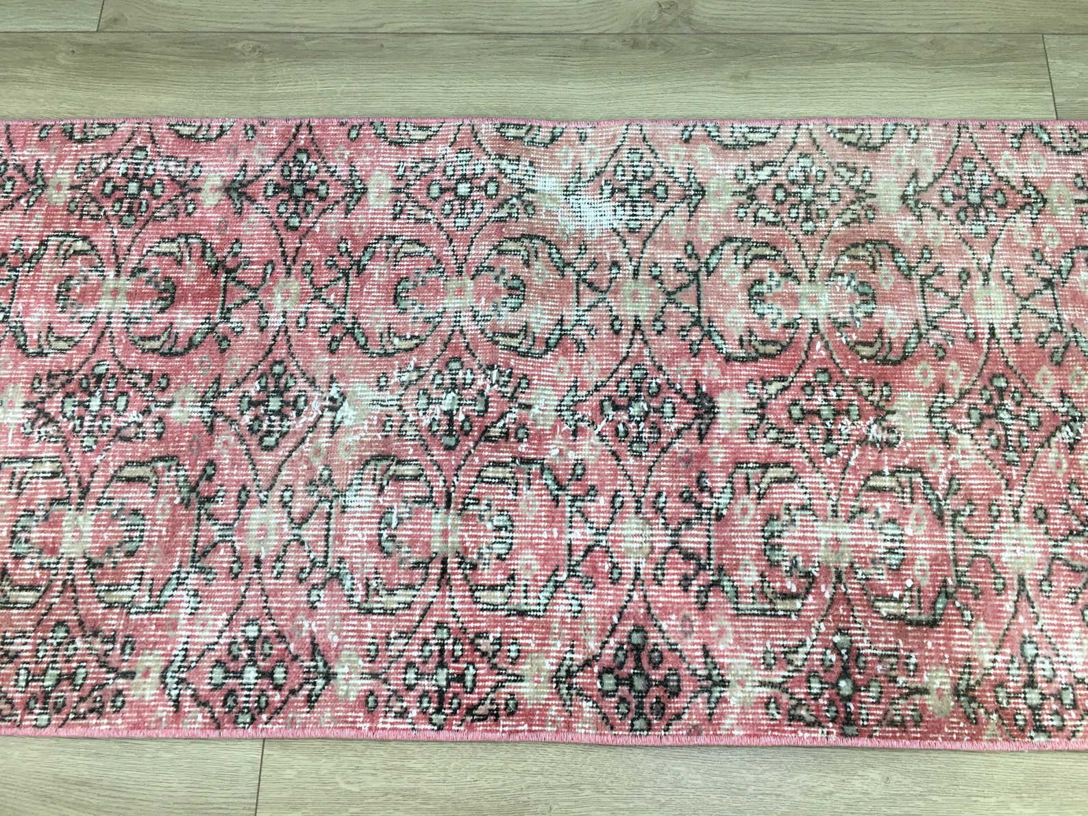 Muted Pink Rug Small Turkish Rug Bohemian Rug Wool Rug | Etsy