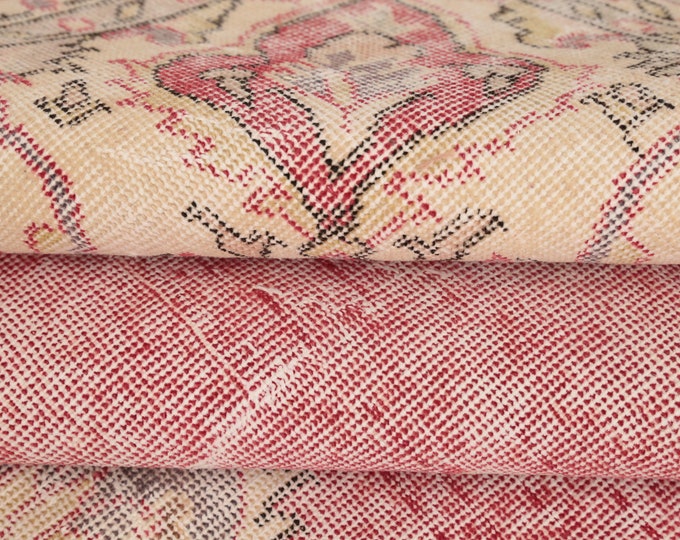 Antique Turkish Rug, Blush Pink Rug, Retro Rug, Handmade Oushak Rug ...