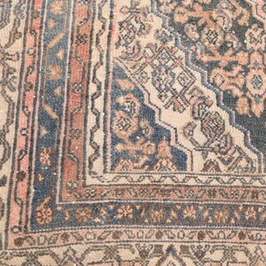 Blush Color Rug, Pictorial Rug, Retro Rug, Oushak Area Rug, Pastel ...