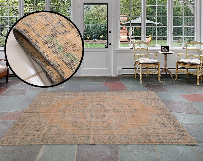 Soft Color Rug, Handmade Wool Rug, Lounge Rug, Entry Rug, Botanic Rug ...