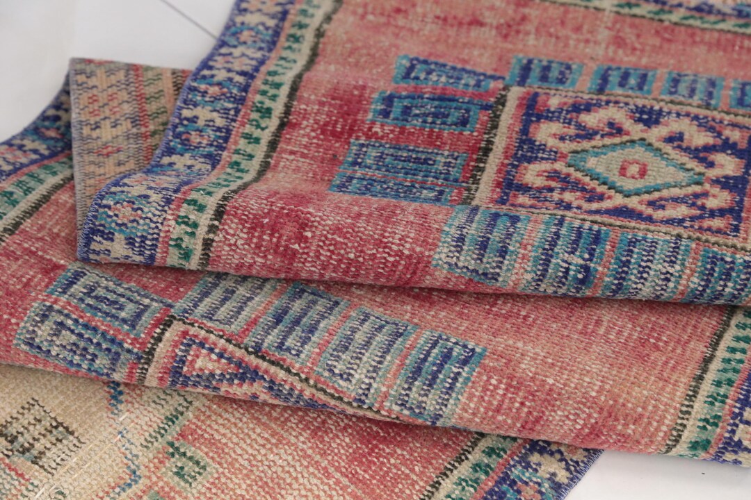 Traditional Rug, Rugs for Kitchen, Handknotted Rug, Red Blue Rug ...