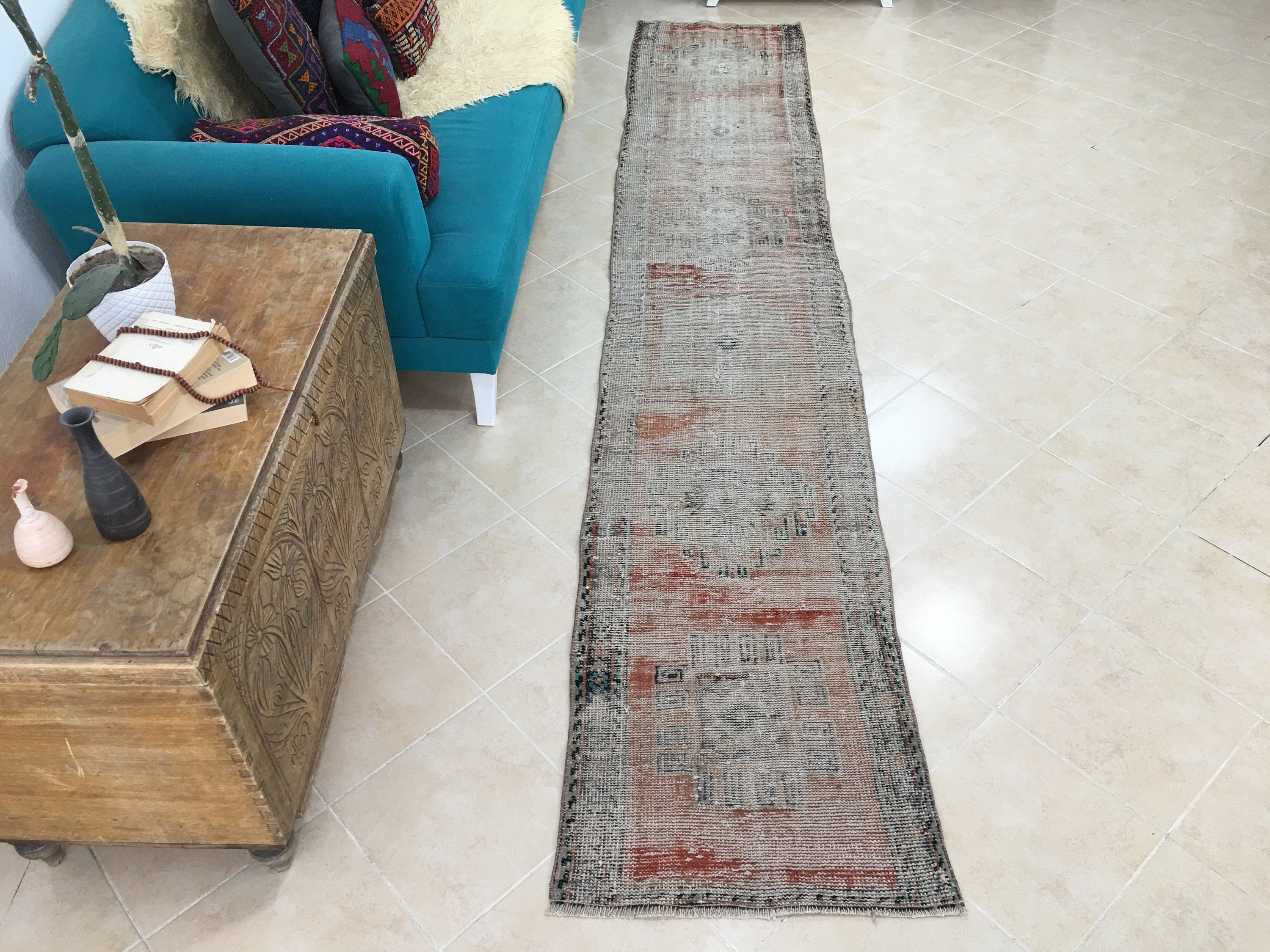 Runner Rug Corridor Rug Hallway Rug Turkish Rug Vintage | Etsy