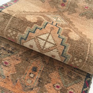 Traditional Small Rug, Wool Jute Rug, Authentic Rug, Vintage Rug ...