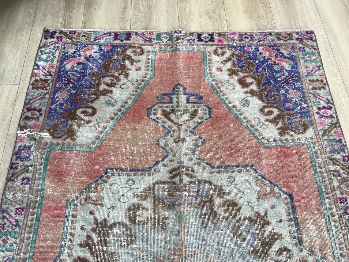 Soft Color Rug, Handmade Wool Rug, Lounge Rug, Entry Rug, Botanic Rug ...