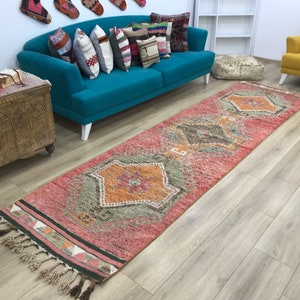 Unique Turkish Runner Rugs, Handmade Vintage Rugs, Authentic Rugs ...