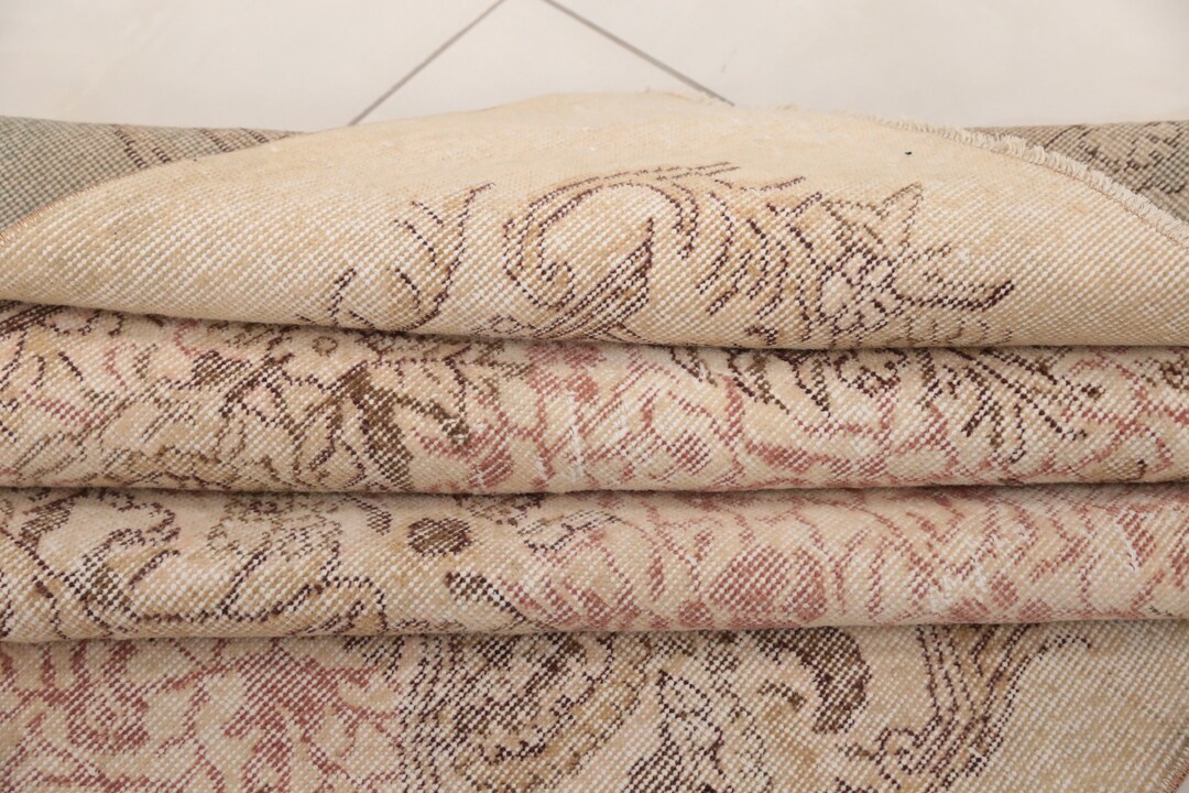 Rugs for Living Room, Vintage Area Rug, Large Size Rug, Cream Color Rug ...