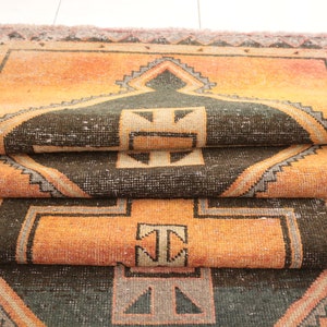 Orange Black Rug, Aisle Rug, Long Size Rug, Farmhouse Rug, Entryway Rug ...