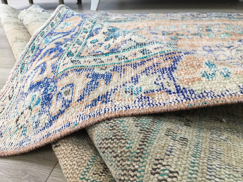 Handmade Rug Vintage Turkish Rug Living Room Rug 5.8 X 9.6 - Etsy