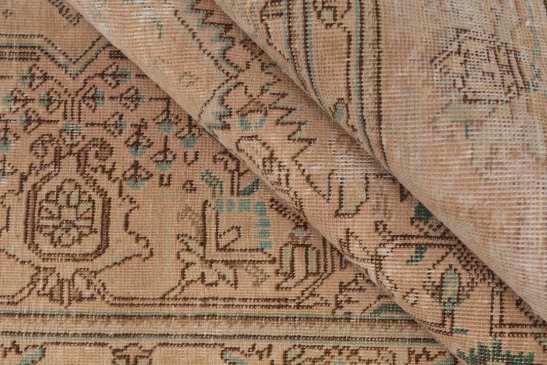 Antique Ethnic Rug, Aged Vintage Rug, Turkish Woven Rug, Faded Used Rug ...