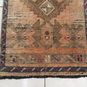 Traditional Small Rug, Wool Jute Rug, Authentic Rug, Vintage Rug ...