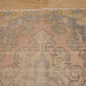 Muted Pink Rug, Handmade Area Rug, Living Room Rug, Ethnic Rug, Bedroom ...