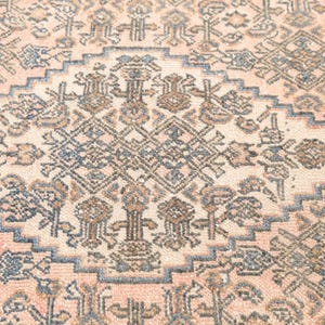 Blush Color Rug, Pictorial Rug, Retro Rug, Oushak Area Rug, Pastel ...