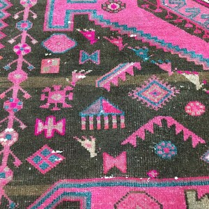 Pink Runner Rug, Handmade Rug, Hallway Rug, Kitchen Rug, Stair Rug ...