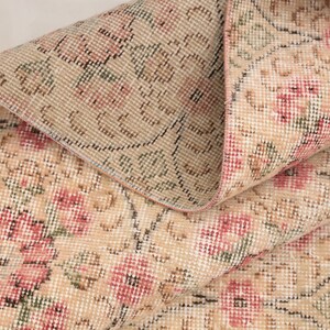 Pastel Rug, Flower Pattern Rug, Antique Rug, Pretty Rug, Turkish Rug ...