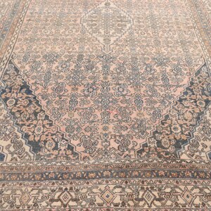 Blush Color Rug, Pictorial Rug, Retro Rug, Oushak Area Rug, Pastel ...