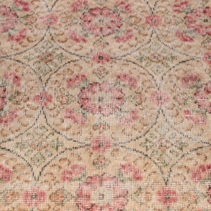 Pastel Rug, Flower Pattern Rug, Antique Rug, Pretty Rug, Turkish Rug ...