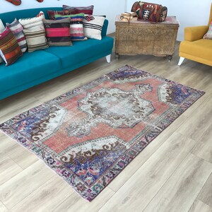 Soft Color Rug, Handmade Wool Rug, Lounge Rug, Entry Rug, Botanic Rug ...