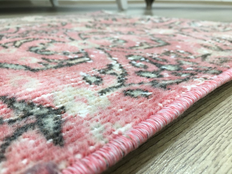 Muted Pink Rug Small Turkish Rug Bohemian Rug Wool Rug | Etsy
