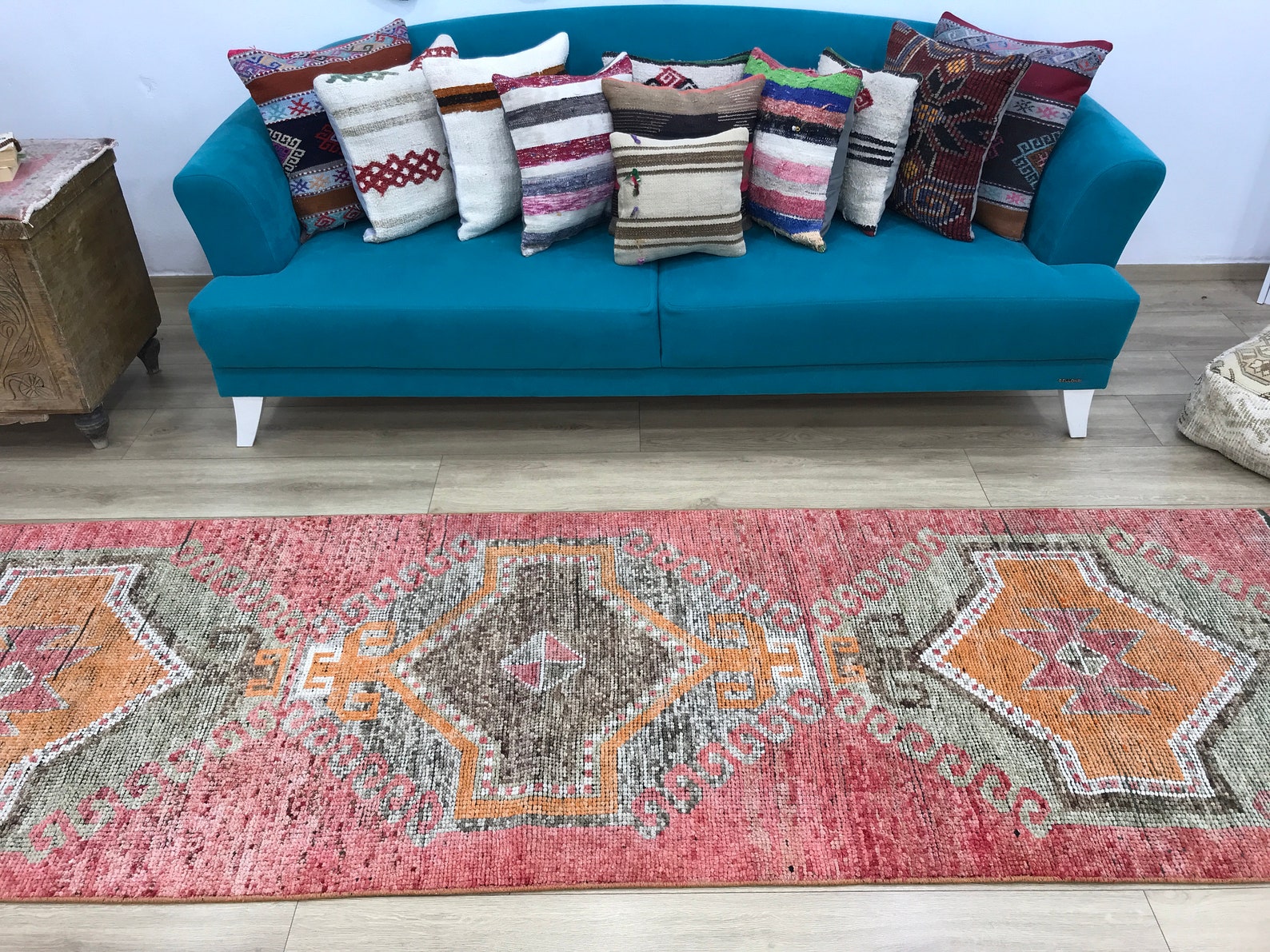 Unique Turkish Runner Rugs, Handmade Vintage Rugs, Authentic Rugs ...