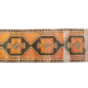 Orange Black Rug, Aisle Rug, Long Size Rug, Farmhouse Rug, Entryway Rug ...