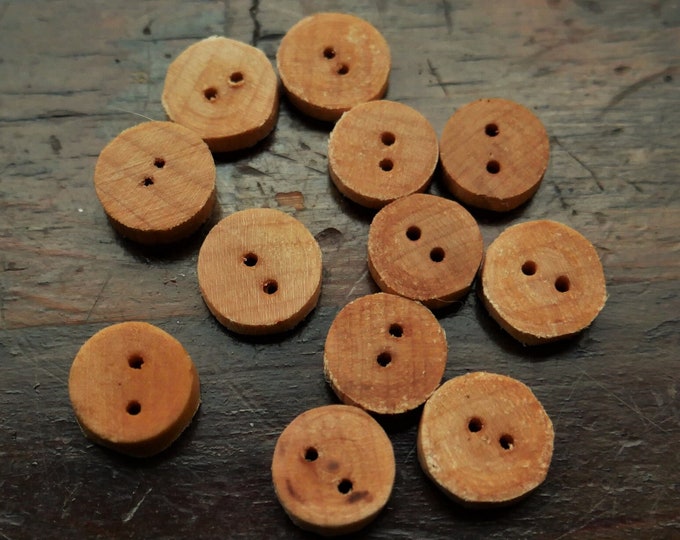 12 Pack of Handmade Wooden Buttons 18th Century Reproduction - Etsy