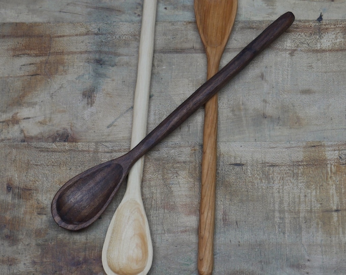 Hand-carved Wooden Mixing Spoon 18th Century Reproduction - Etsy