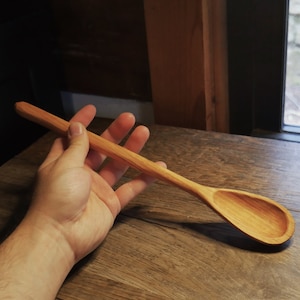 Hand-carved Wooden Mixing Spoon 18th Century Reproduction - Etsy